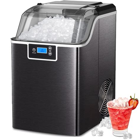 Nugget Ice Maker Countertop Crushed Chewable Ice Maker Machine With Self Cleaning 44lbs Ice