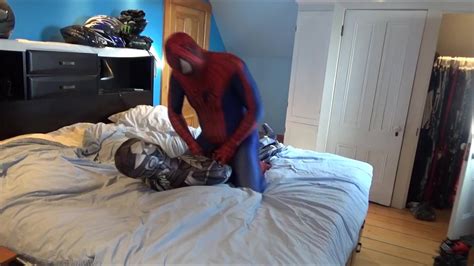 Spiderman Cumming On His Cyborg Dummy Free Sex Video Redtube