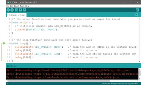 Tutorial 1 Blink Robokarsa