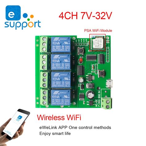 Wifi Smart Switch Rf Relay Module Supports Ewelink Grandado