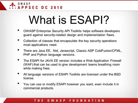 Owasp Esapi Swingset An Introduction By Fabio Cerullo Ppt Download