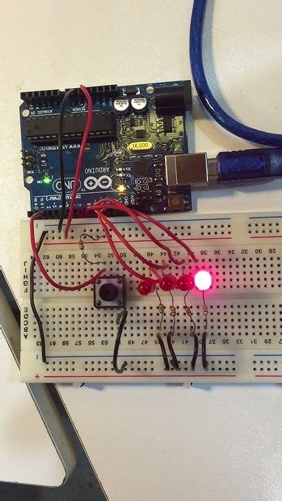 Avr Assembly Programming Shift Led With Button Polling Io Youtube