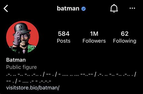 Morse Code Riddle On Official Batman Instagram Page R Batman