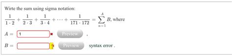 Solved Wirte The Sum Using Sigma Notation A 1 1 1 1 3 4