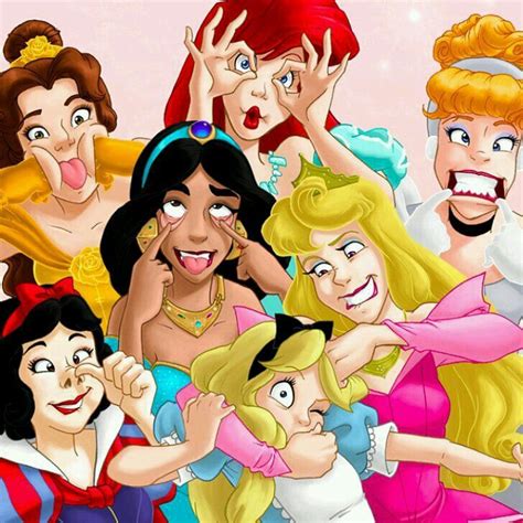 Silly Fanart Disney Princess Laughing Funny Disney Pictures