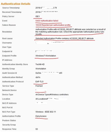 Solved 5400 And 5434 Authentication Failed Cisco Community