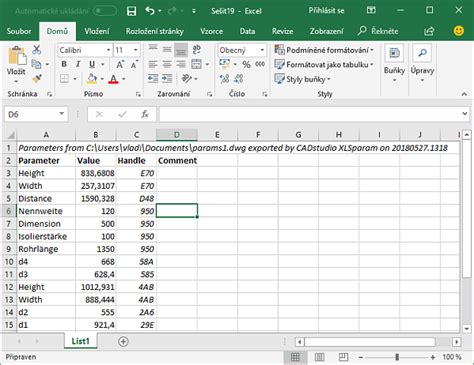 Cad Studio Xlsparam Linking Dwg Parameters With Excel Tables