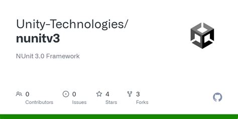 github unity technologies nunitv3 nunit 3 0 framework
