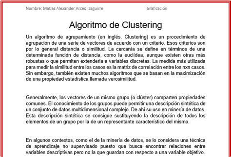 algoritmo de clustering entrega de proyectos
