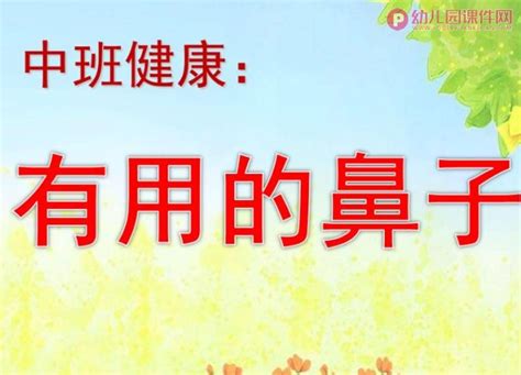 中班健康课件ppt《有用的鼻子》ppt课件图片幼儿园课件网