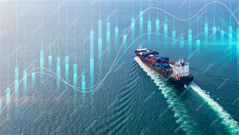 Premium Photo Container Cargo Ship Global Business Logistics Import