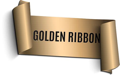 배너의 형태로 고급 스 럽 고 현실적인 골든 리본 당신의 프로젝트를 위한 빈 공간입니다 표면에 떨어지는 그림자 웹에 대 한