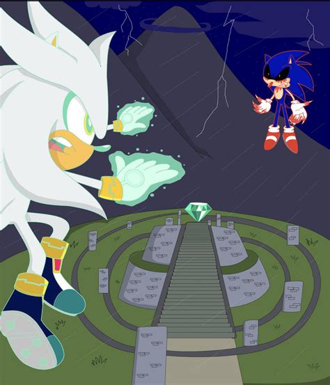 Sonic And Silver Fighting