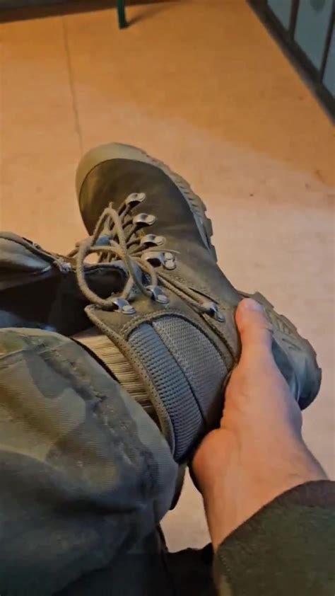 Hot Muscle Soldier Showing Hes Sweaty Socks After 2 We