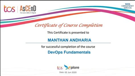 Manthan Andharia On Linkedin Devops