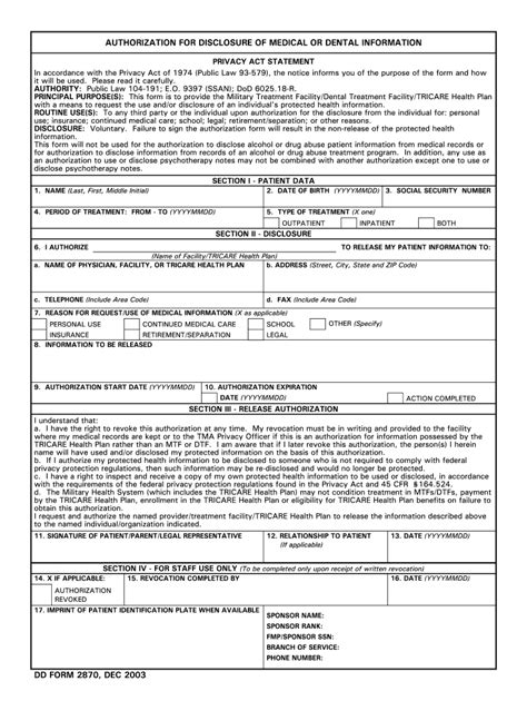 Dd Form 2870 Dec 2003 Fill Out And Sign Online Dochub