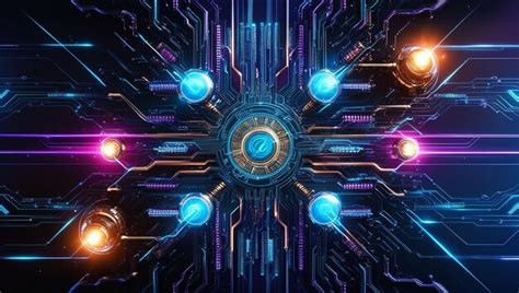 Digital Technology Data Network And Communication Concept Abstract Background Premium Ai