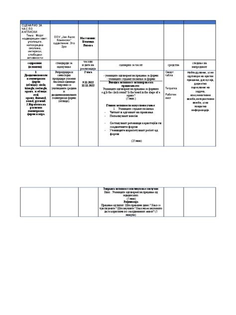 Сценарио За Час 3 и 2одд Pdf