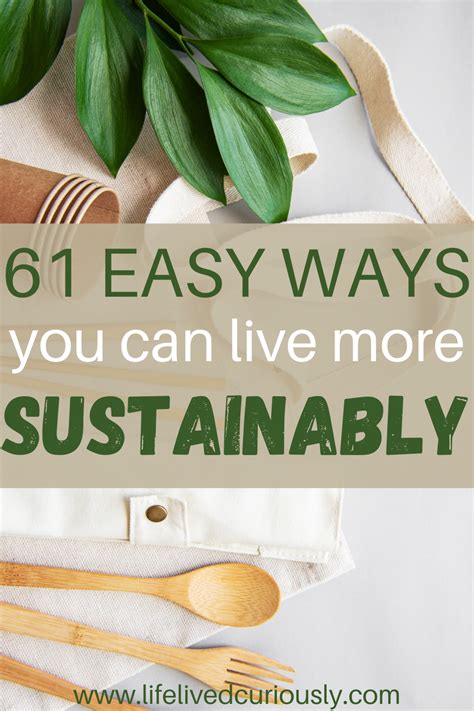61 Ways To Be More Sustainable Waste Free Living Sustainability