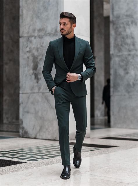 How To Wear A Dark Green Suit At Jenenge Blog