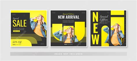 엽서 템플릿 소셜 미디어 프리미엄 벡터