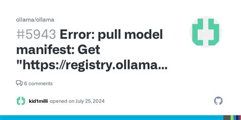 Error Pull Model Manifest Get Registryollamaaiv2libraryllama31manifestslatest