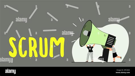 Hand Writing Sign Scrum Conceptual Photo Handwriting As Distinct From