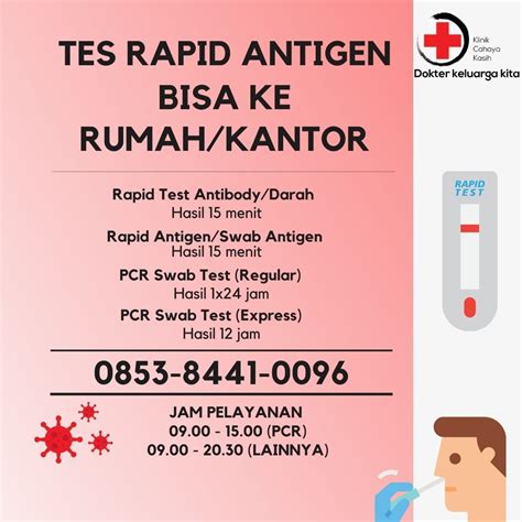 Klinik Rapid Test Batam — Rapid Test Antigen And Swab Pcr — — Pemeriksaan