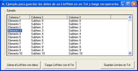 Exportar Un Listview A Un Archivo De Texto