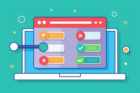 A Colorful Interface Shows Customizable Swipe Options On A Laptop Screen Showcasing User