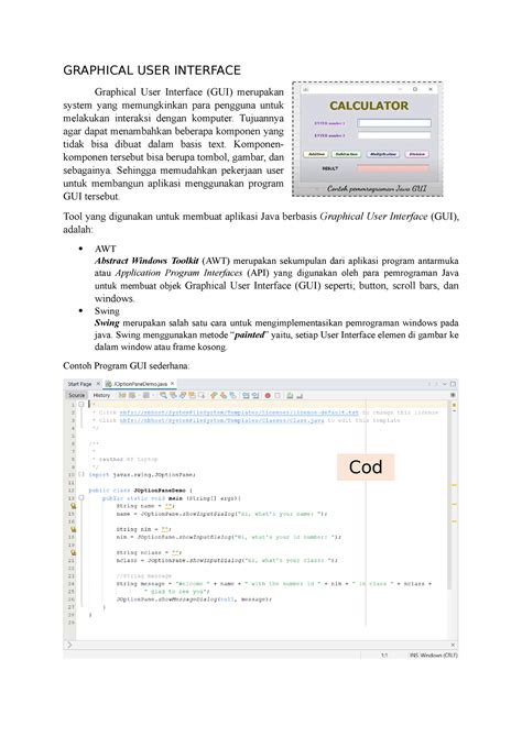 Graphical User Interface Graphical User Interface Graphical User Interface Gui Merupakan
