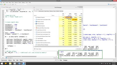 R Why Adding 1 Column To Data Table Nearly Doubles Peak Memory Used