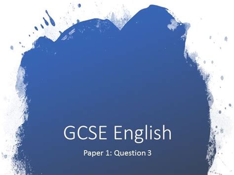Question 3 Structure Gcse English Language 1 9 Paper 1 Complete Lesson Teaching Resources