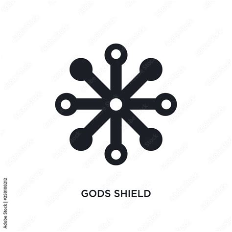 Gods Shield Isolated Icon Simple Element Illustration From Zodiac Concept Icons Gods Shield