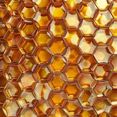 Honeycomb Pattern Premium Ai Generated Image