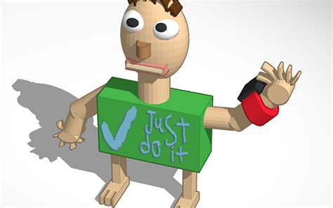 3d Design Modern Baldi Waving Tinkercad