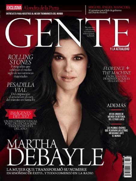 Martha Debayle Gente Magazine December 2012 Cover Photo Mexico