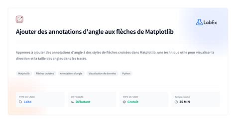 Ajouter Des Annotations Dangle Aux Flèches De Matplotlib Labex