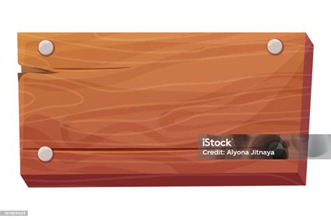 나무 판자 프레임 게임 Ui 자산 질감 보드 조각 흰색 배경에 격리된 만화 스타일의 단추 마사지 장식용 프레임 벡터 그림 개척