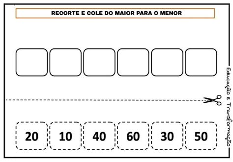 Organize Em Ordem Crescente Os Números A Seguir Fdplearn