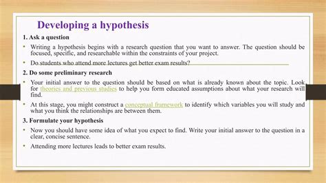 Hypothesis PPT PPTX