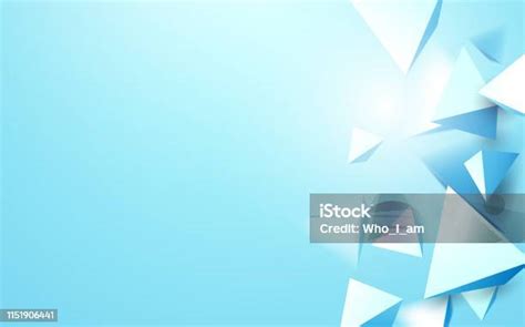 추상 파란색 3d 삼각형 배경입니다 삽화 벡터 0명에 대한 스톡 벡터 아트 및 기타 이미지 0명 3차원 형태 가리기 Istock
