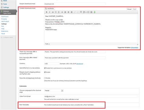 Richtext Editor Orbisius