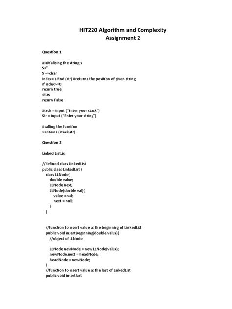 Hit220 Algorithm And Complexity Pdf Time Complexity Computer Science