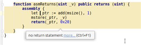 no return inspection false positives · issue 147 · intellij solidity intellij solidity · github
