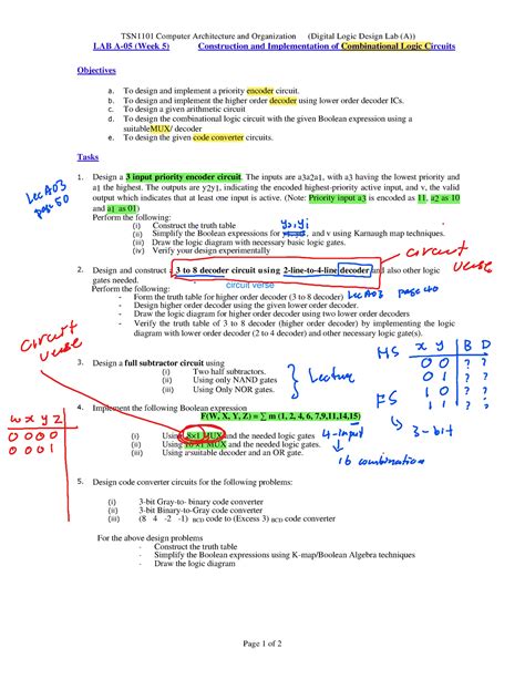 lab a 05 term2210 computer science tsn1101 computer architecture