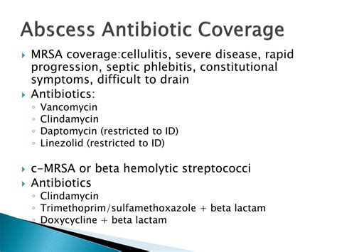 Breast Abscess Antibiotic