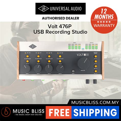 Universal Audio Volt 476p 4x4 Usb Audio Interface Music Bliss Malaysia