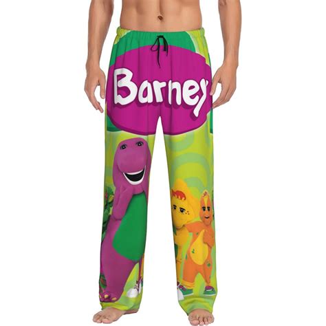 Barney And Friends Pajama Pants For Men Super Soft All Over Print