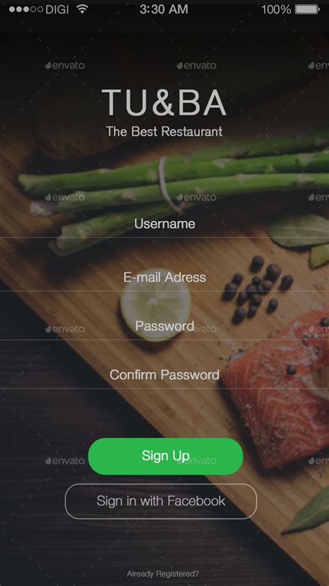 Food App UI Wireframe Kit Web Elements GraphicRiver